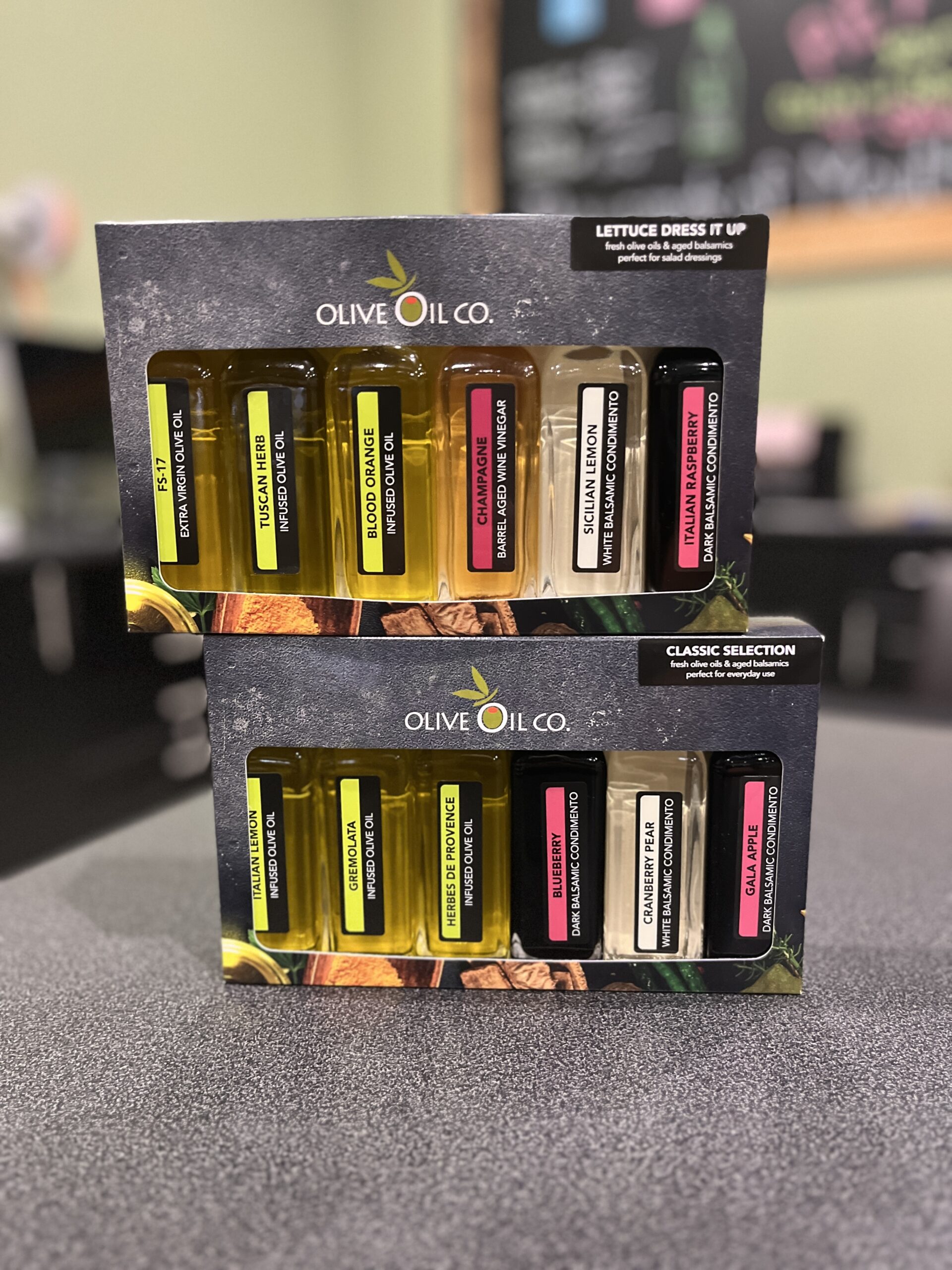 6-Pack 60ml Oil & Vinegar Gift Sets - 2 Styles - Olive Oil Co - Barrie ...